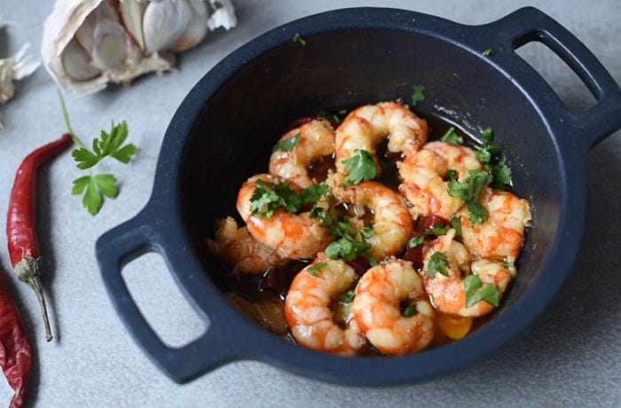 Chilean Shrimp in Pil Pil Sauce Recipe - Chilean Food Recipes